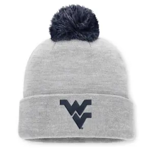 Nike West Virginia Peak Unisex College Cuffed Beanie Grey