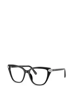 SWAROVSKI Crystal-embellished Cat-eye Glasses - Black