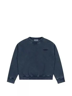 BRAM’S FRUIT Distressed Slogan-print Sweater