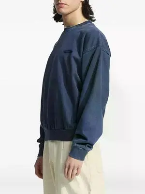 BRAM’S FRUIT Distressed Slogan-print Sweater