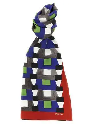Miu Miu Medium Silk Scarf - Multicolor