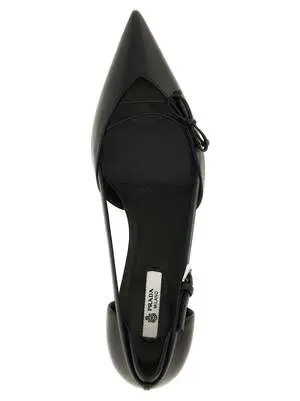 Prada Open Pumps - Black