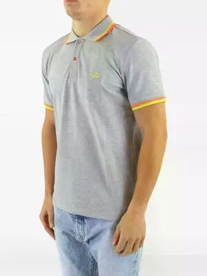 Peuterey Logo-patch Striped-trim Polo Shirt