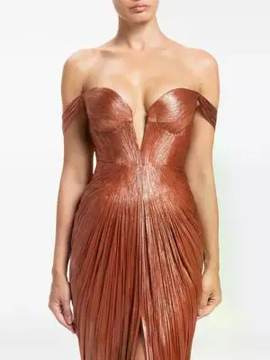 MARIA LUCIA HOHAN Martina Off-shoulder Maxi Dress