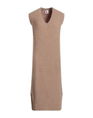 KONTATTO Midi Dress Camel Size Acrylic, Polyamide, Polyester, Wool, Viscose