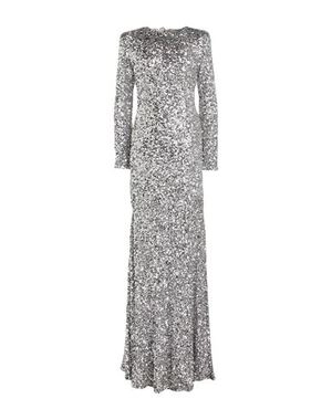 Elisabetta Franchi Maxi Dress Size Polyester, Elastane - Silver