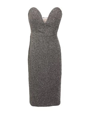 Elisabetta Franchi Midi Dress Size Viscose, Polyimide, Polyamide, Polyester - Grey