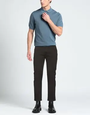 DANIELE ALESSANDRINI Pants Dark Size Cotton, Elastane