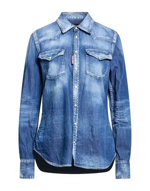 Dsquared2 Denim Shirt Size Cotton, Elastane