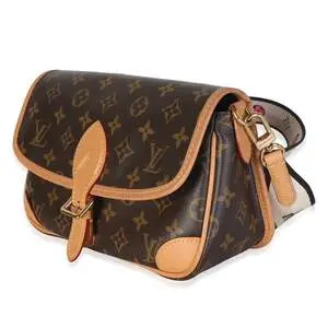 LOUIS VUITTON Black Monogram Canvas Diane Pm