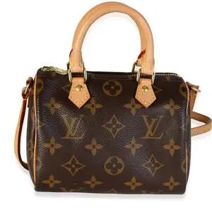 LOUIS VUITTON Monogram Canvas Nano Speedy - Brown