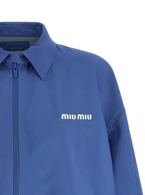 Miu Miu Tech Canvas Windbreaker