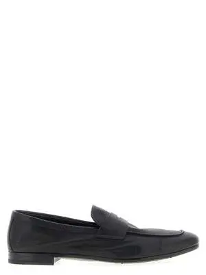 Prada Leather Loafers - Black