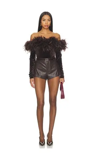 Amanda Uprichard Ella Top In Brown