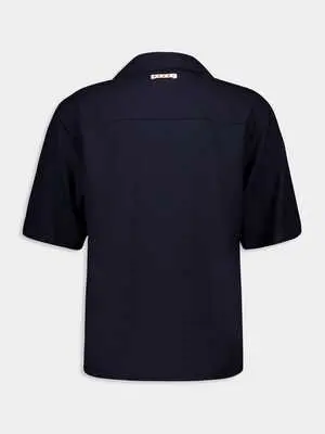Marni Deep Wool Bowling Shirt