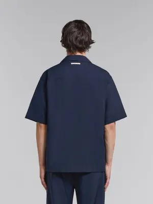 Marni Deep Wool Bowling Shirt