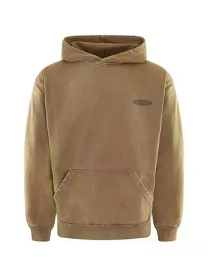 BRAM’S FRUIT Distressed Slogan-print Hoodie - Brown