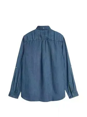 Scotch & Soda Washed-effect Chest-pocket Shirt