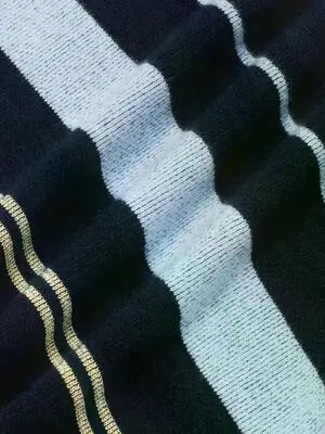 Drole De Monsieur Striped Zip-up Sweater