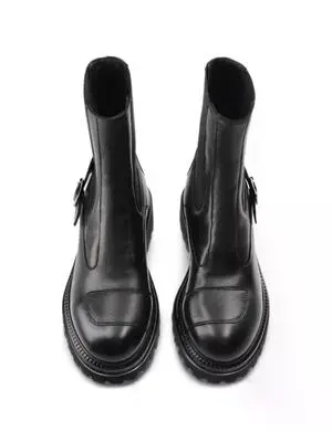 COPENHAGEN  Buckle-detail Leather Ankle Boots