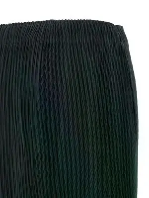 Issey Miyake Leaf Pleats Asymmetrical Midi Skirt