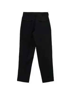 Yohji Yamamoto Pleated-front Straight-leg Trousers - Black