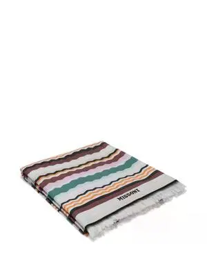 Missoni Aura Zigzag-print Towel - Neutrals