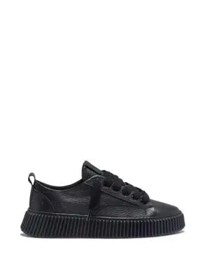 RHUN Treble 2019 Grained Leather Sneakers - Black