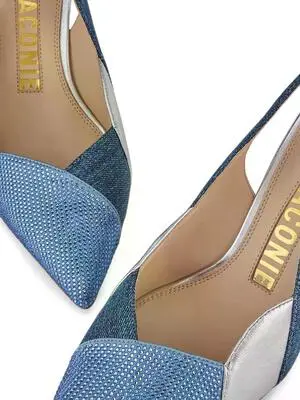 KAT MACONIE Crystal-embellished Slingback Pumps