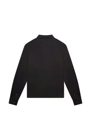 VALENZA Zip-collar Long-sleeve Polo Shirt