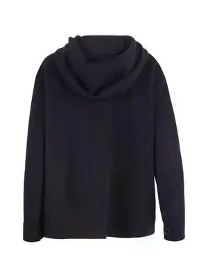 Max Mara Hooded Button-up Coat