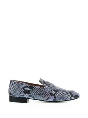 TORAL SHOES Diamant Lux Snake-effect Calf Leather Loafers