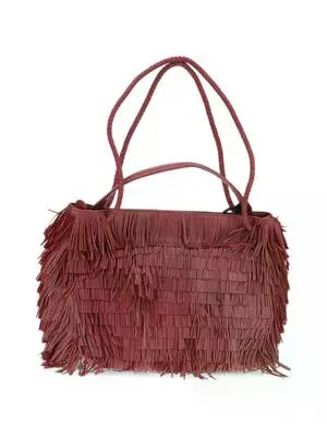 VISONA` Diletta Fringed-leather Shoulder Bag