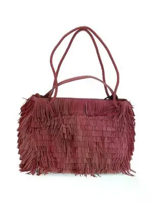 VISONA` Diletta Fringed-leather Shoulder Bag