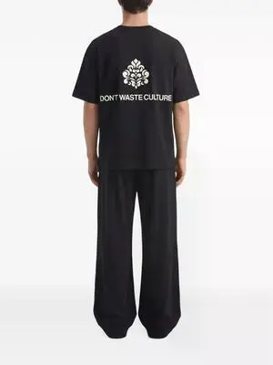 DON'T WASTE CULTURE Logo-print T-shirt