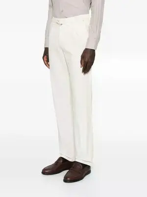 Kiton Pleated Straight-leg Trousers