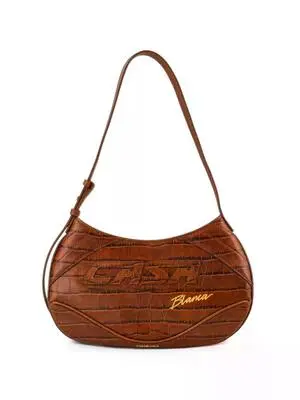Casablanca Croc-effect Slim Biker Shoulder Bag