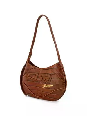Casablanca Croc-effect Slim Biker Shoulder Bag
