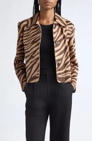 ARMA Genuine Calf Hair Jacket - Zebra