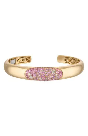 EDEN PRESLEY 14k Gold Sapphire Bangle - Pink