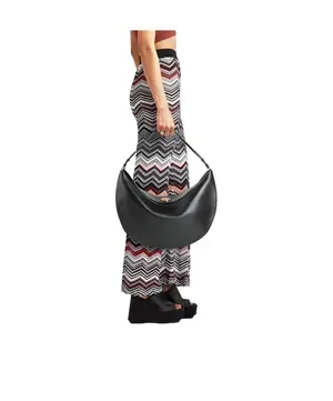 Jacquemus Large Solid-color Leather Underarm Bag