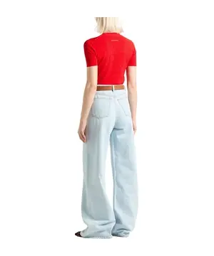 Tory Burch Minimalist Short-sleeve Knit Top