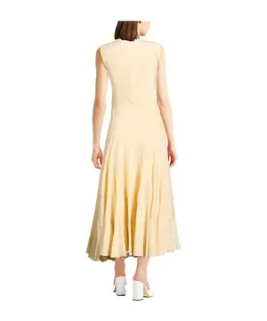 Tory Burch Minimal Satin Sleeveless Dress