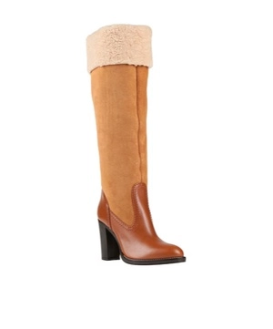 Chloé Two-tone Round-toe Boots