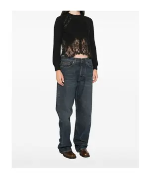Ermanno Scervino Lace-trim Button-up Cardigan