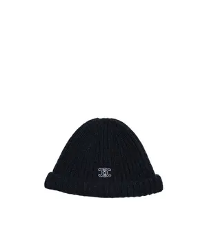 Celine RIBBED CASHMERE BUCKET Navy