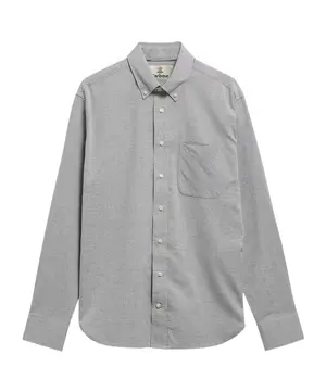 Barbour Button-down Long Sleeve Shirt - Gray Marble
