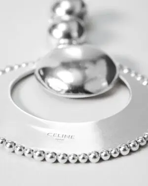 Celine Defilé Flat Earrings In Sterling