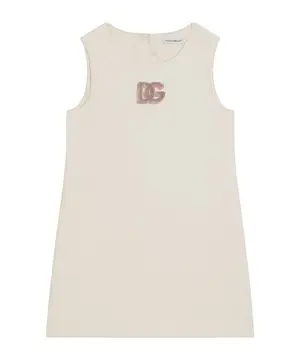 Dolce & Gabbana Logo-embroidered Sleeveless Dress