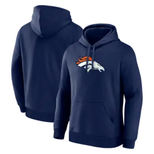 LOGO ATHLETIC Denver Broncos Primary Logo Hoodie - Navy